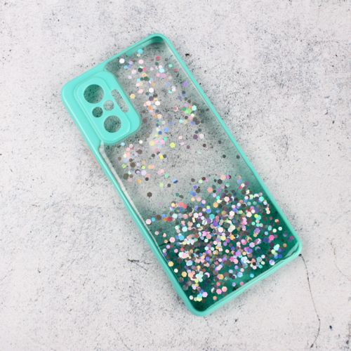 Futrola - maska Frame Glitter za Xiaomi Redmi Note 10 Pro/Redmi Note 10 Pro Max mint