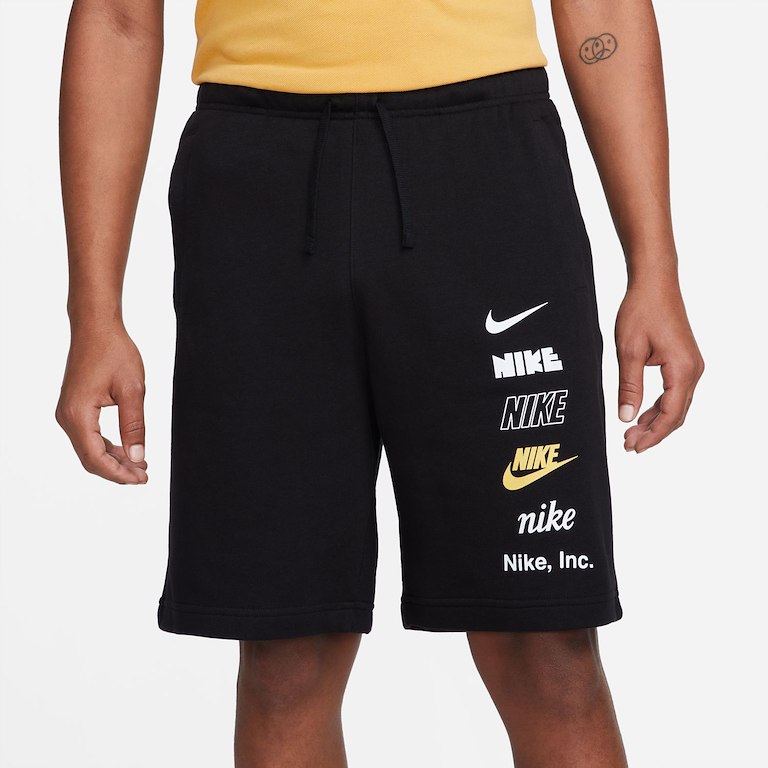 Nike M NK CLUB+ FT SHORT MLOGO, muški šorc, crna