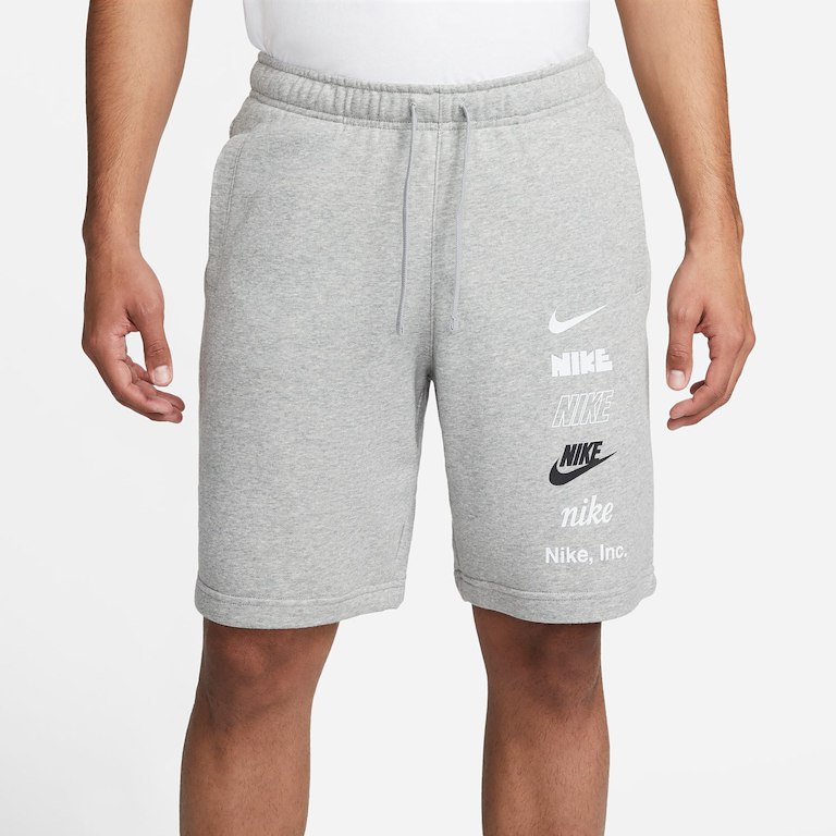 Nike M NK CLUB+ FT SHORT MLOGO, muški šorc, siva