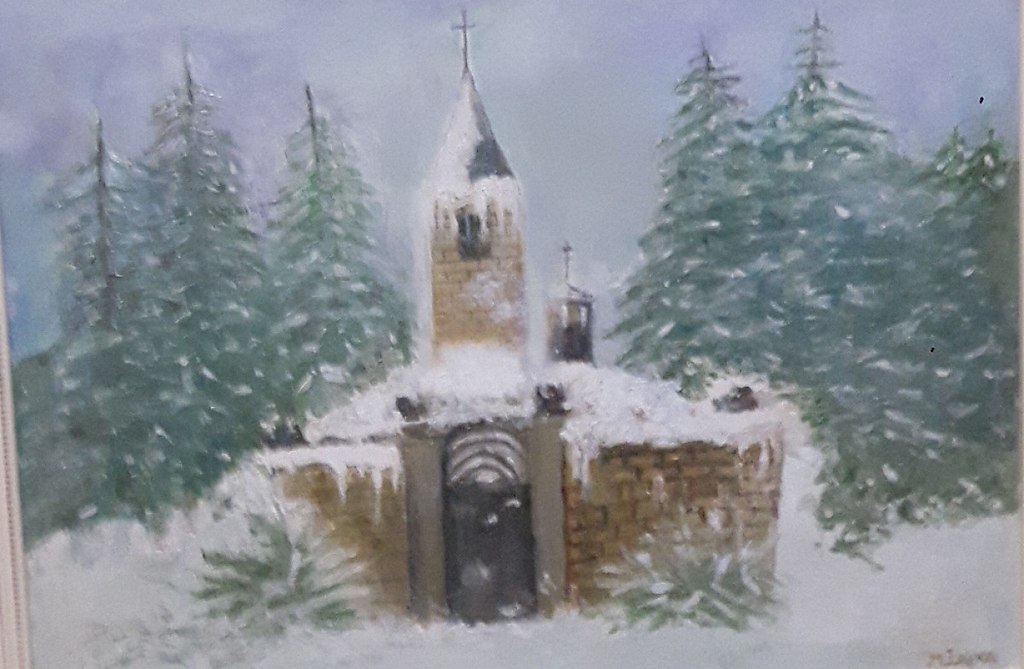Drevna crkva u zimskom ruhu