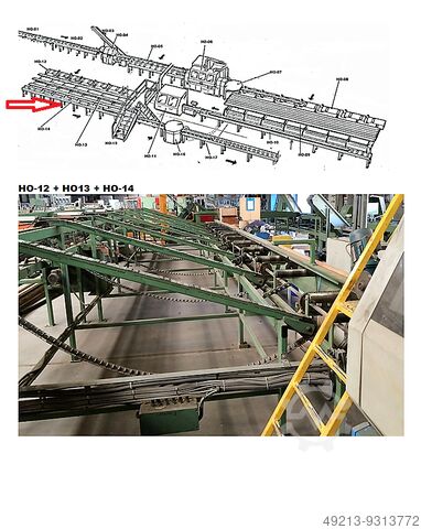 Roller Conveyor+Chain Conveyor+Roller Conveyor
Cook Bolinders HO-12+HO-13+HO-14