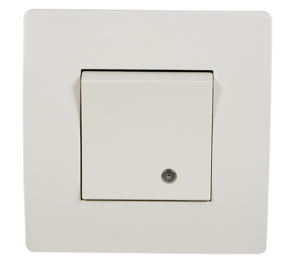 BASIC TG114 1 BUTTON 1 WAY SWITCH WITH LIGHT WHITE