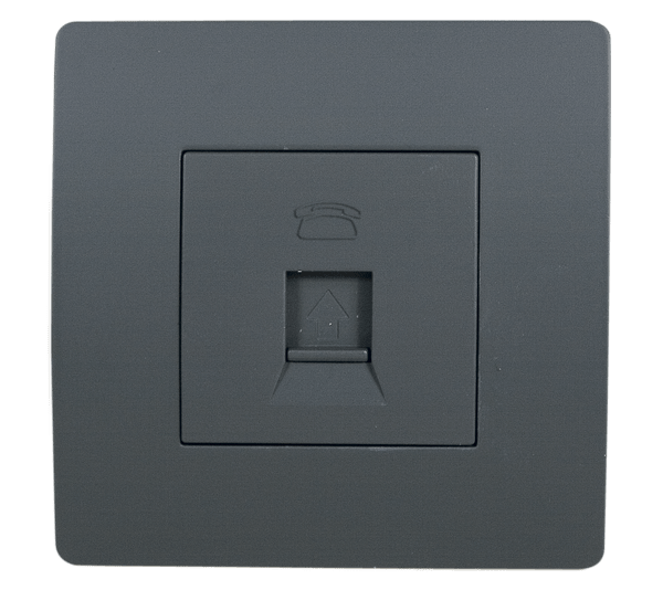 BASIC TZ106 TELEPHONE SOCKET GRAPHITE