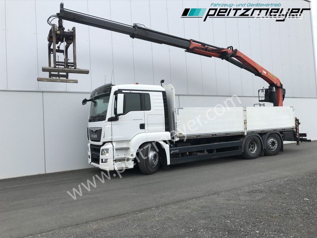 MAN TGS 26.440 FL 6x2 Palfinger PK 21001 L Steinzange, EU 6, Lenkac kamion s ravnom platformom