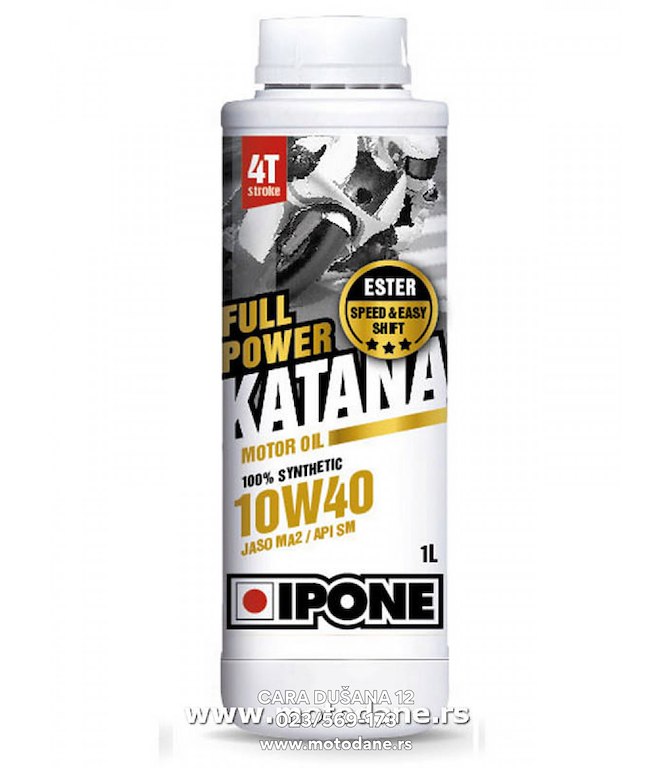 Ipone sintetičko ulje za skutere 4T Katana 10W40 1L