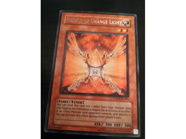 Yu-GI-OH!- Herald of Orange Light (rare)