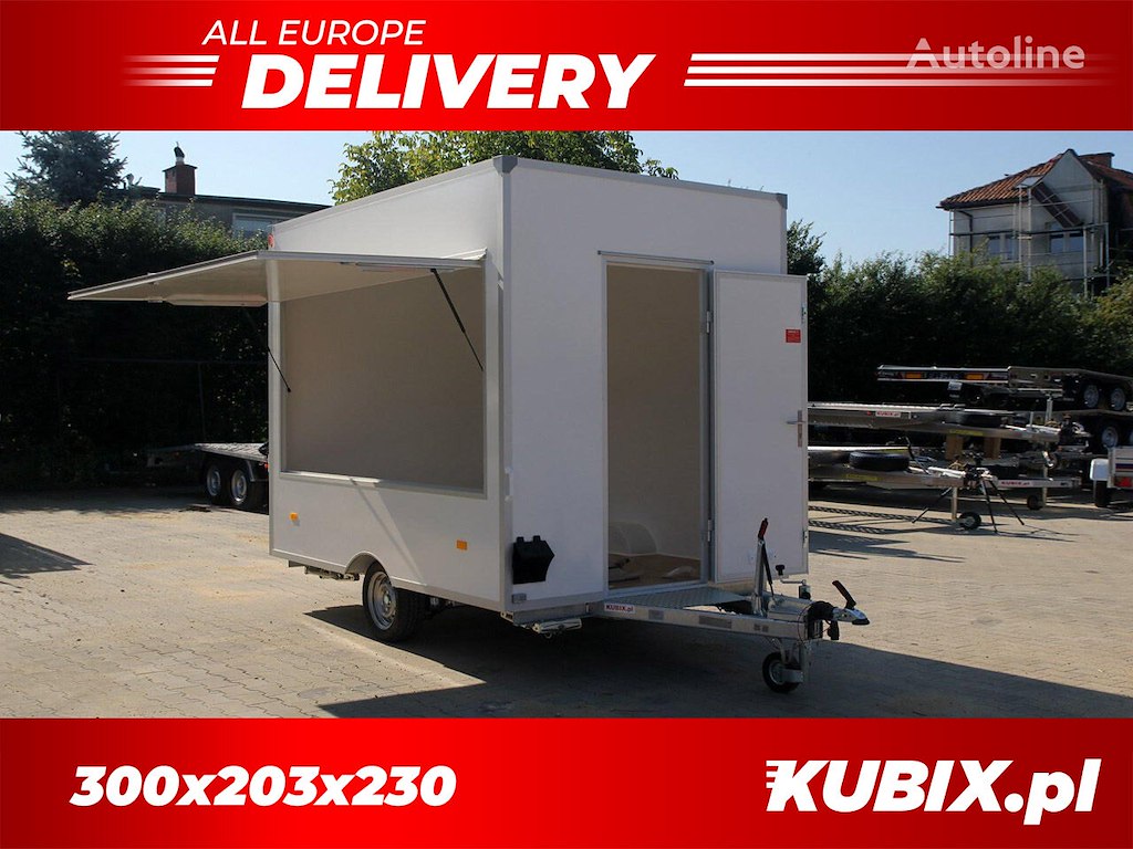 Nova Kubix Catering trailer Verkaufsanhänger 360x200x230, 1500kg NEU on sto prikolica kiosk