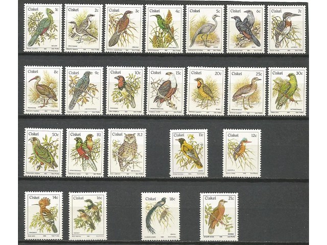 cf Ciskei 1981-1990. Ptice,kompletna serija