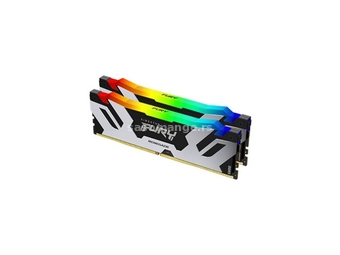 Kingston DIMM DDR5 64GB (2x32GB kit) 6000MT, s KF560C32RSAK2-64 FURY Renegade Silver RGB