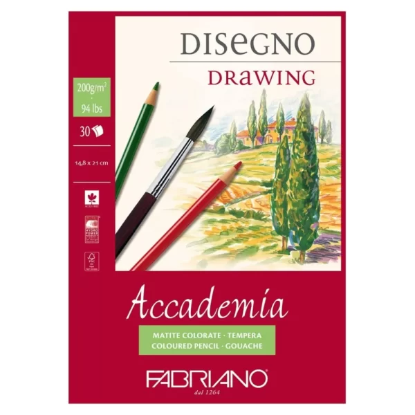 Accademia, blok za crtanje, A5, 200g, 30 lista, Fabriano