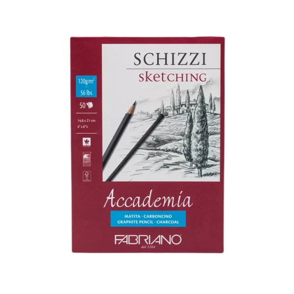 Accademia, blok za crtanje, A5, 120g, 50 lista, Fabriano