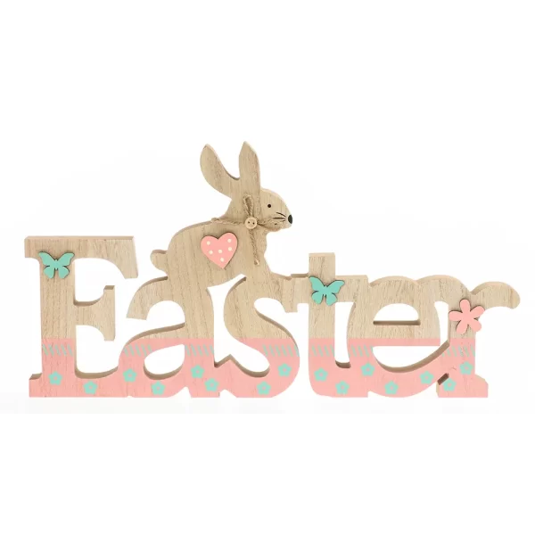 April, uskršnja dekoracija, drvena, zec , Easter 42×2,5x22cm