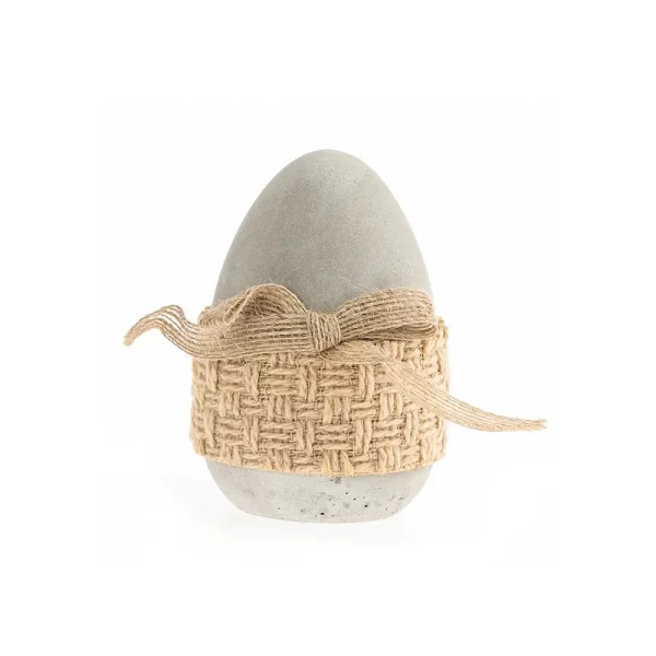 Eggy, uskršnja dekoracija, drvena, jaje sa mašnom, 11cm