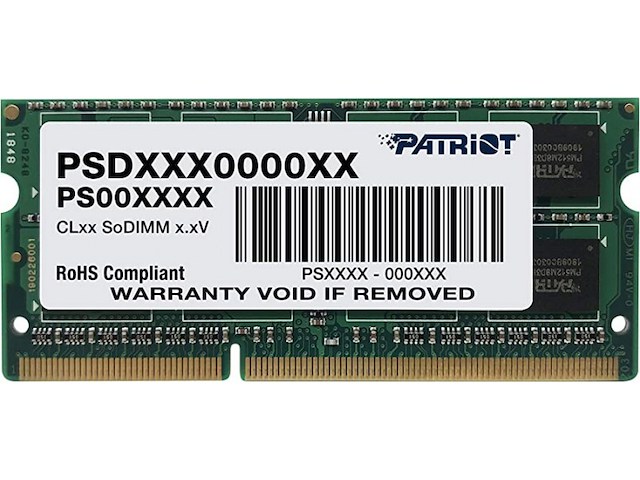 DDR3 SODIMM Patriot 4GB!