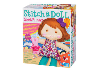 Stitch a doll &amp; pet bunny
