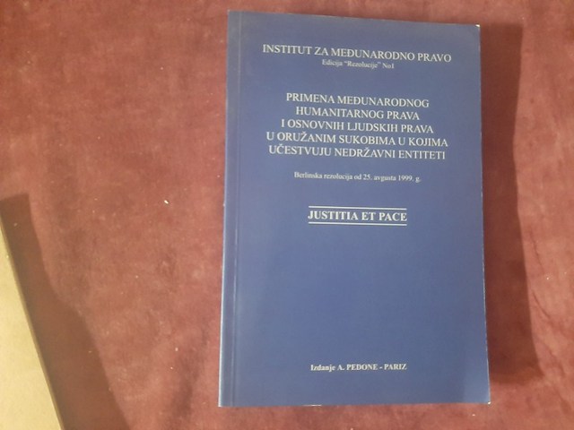 601 Berlinska rezolucija od 25. avgusta 1999