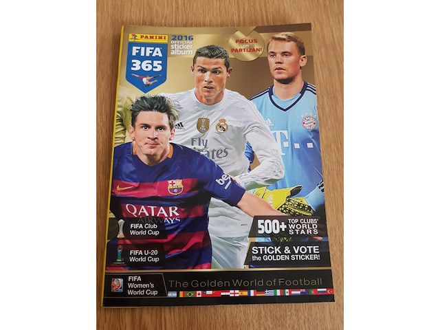 Pun album - FIFA 365 2015-2016 (Panini),odlican (ex-)