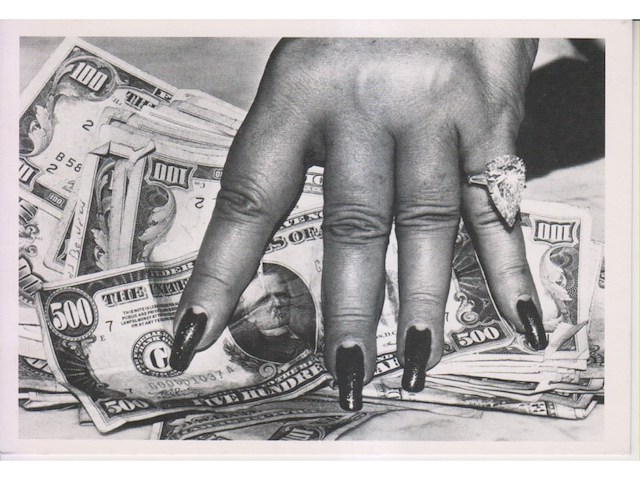 HELMUT NEWTON / Fat hand and dollars, Monte Carlo 1986