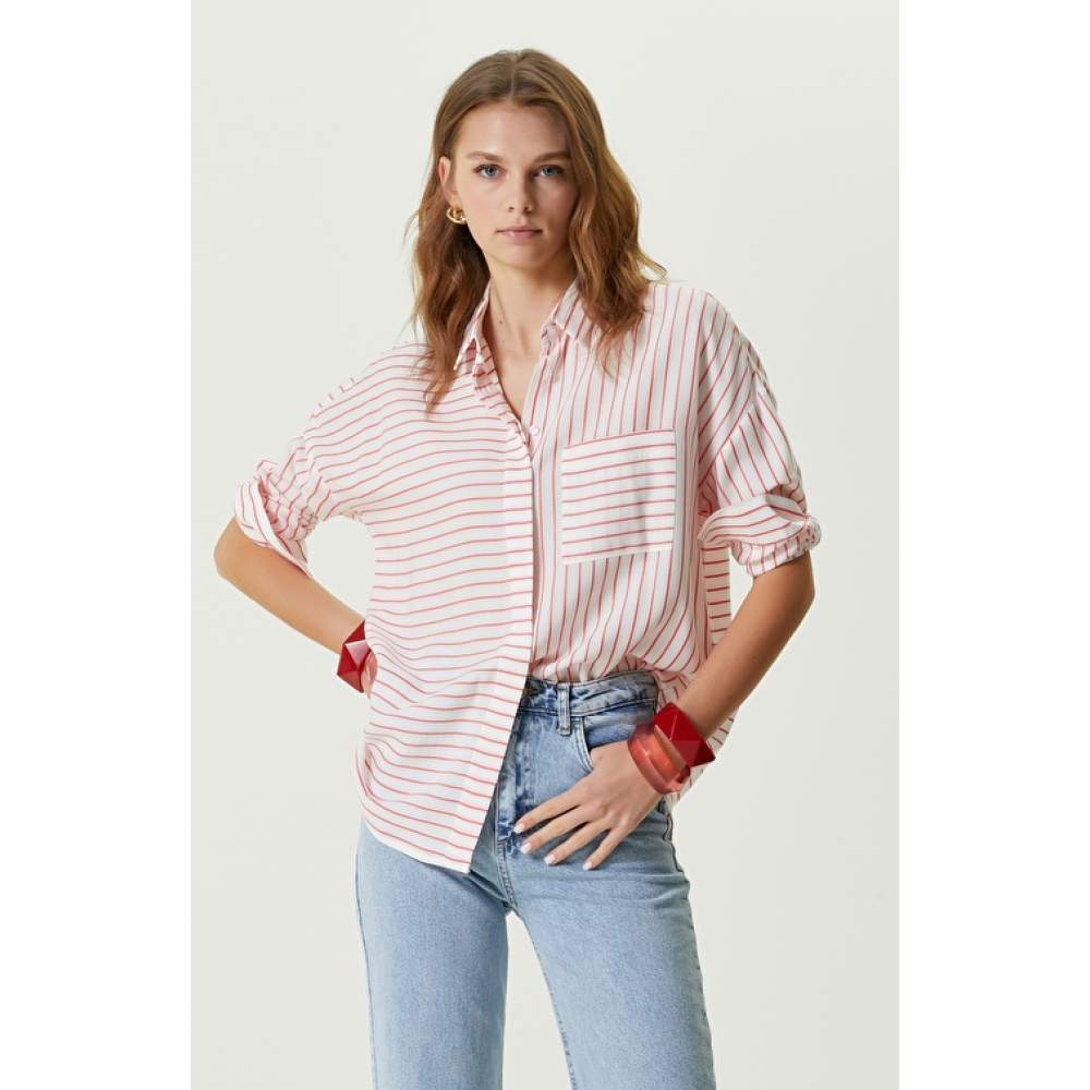 Ecru Striped Shirt