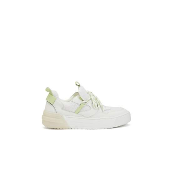 Off White Womens Leather Sneaker