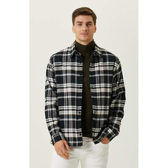 Black and White Checked Shirt