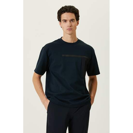 Navy Blue Crew Neck T-Shirt