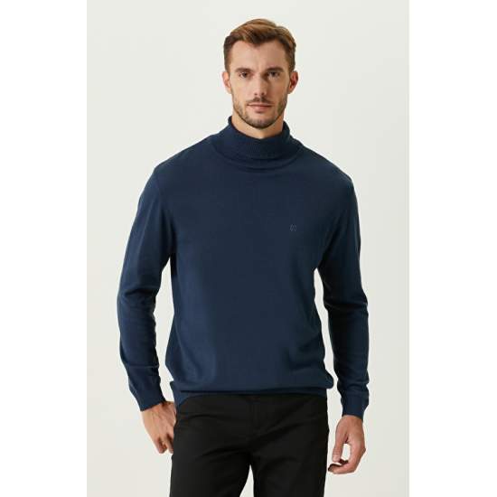 Blue Melange Sweater