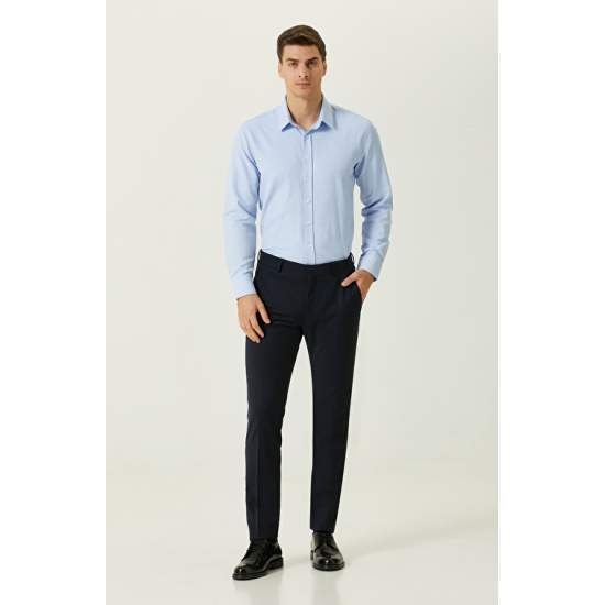 Navy Blue Basic Trousers