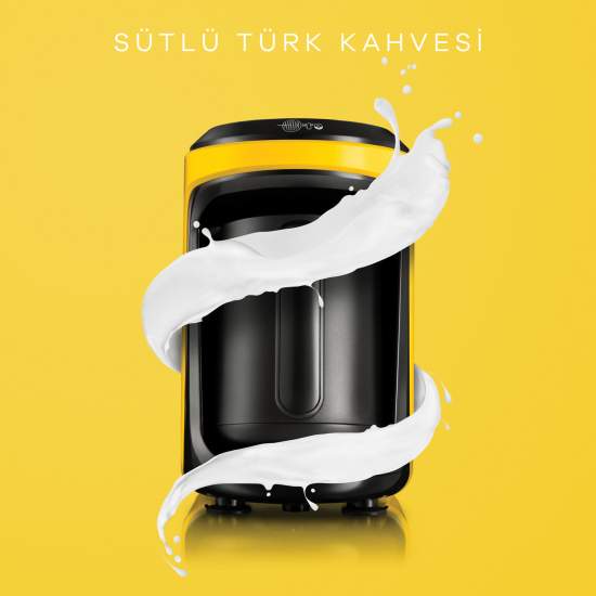 Karaca Hatır Hüps Milk Turkish Coffee Machine Yellow