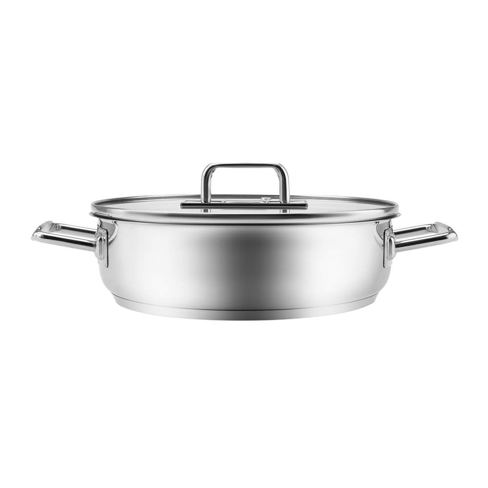 Karaca Grace Steel Low Pot 28 cm 4.5 Lt