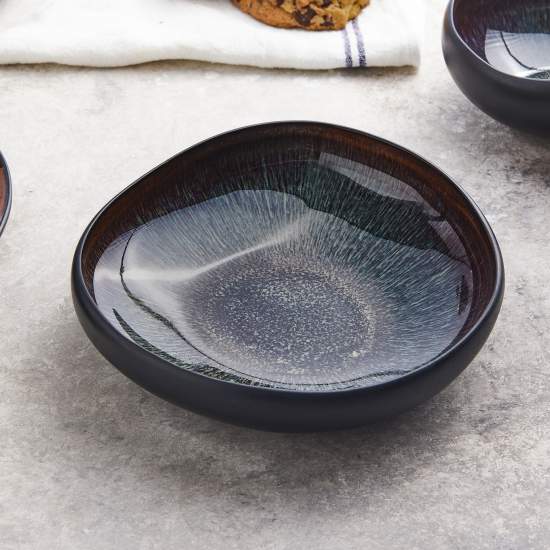 Karaca Galactic Black Pit Plate