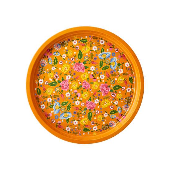 Karaca Flores Orange Tray 35 cm