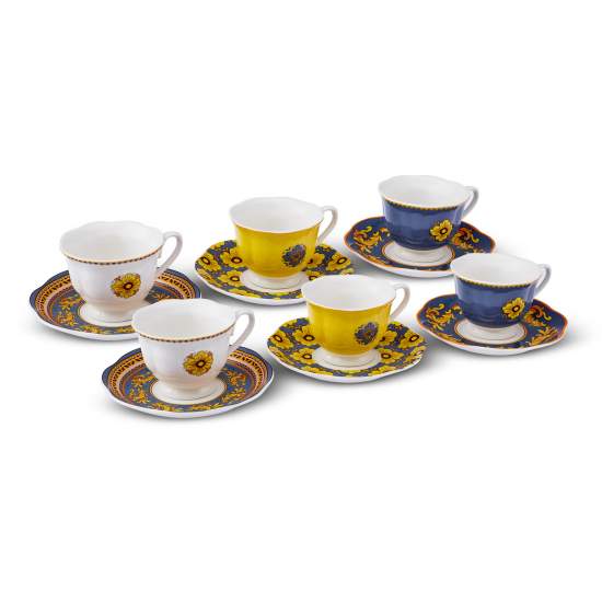 Karaca Capri Set of 6 Coffee Cups 80 ml