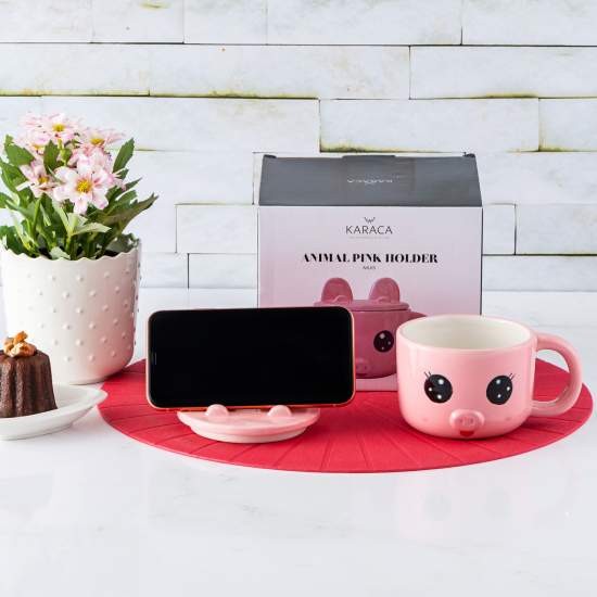 Roe Animal Pink Holder Mug Mug