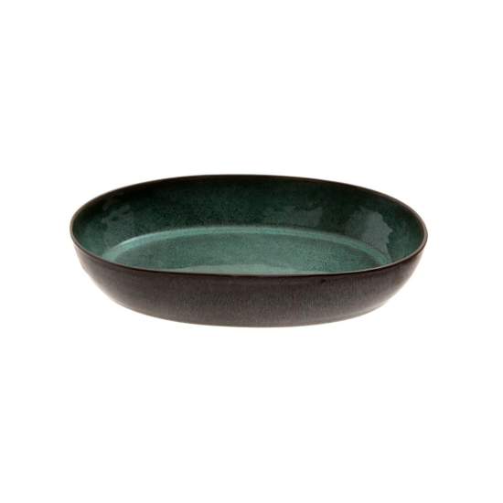 Jumbo Twin Green Boat Plate 24 cm