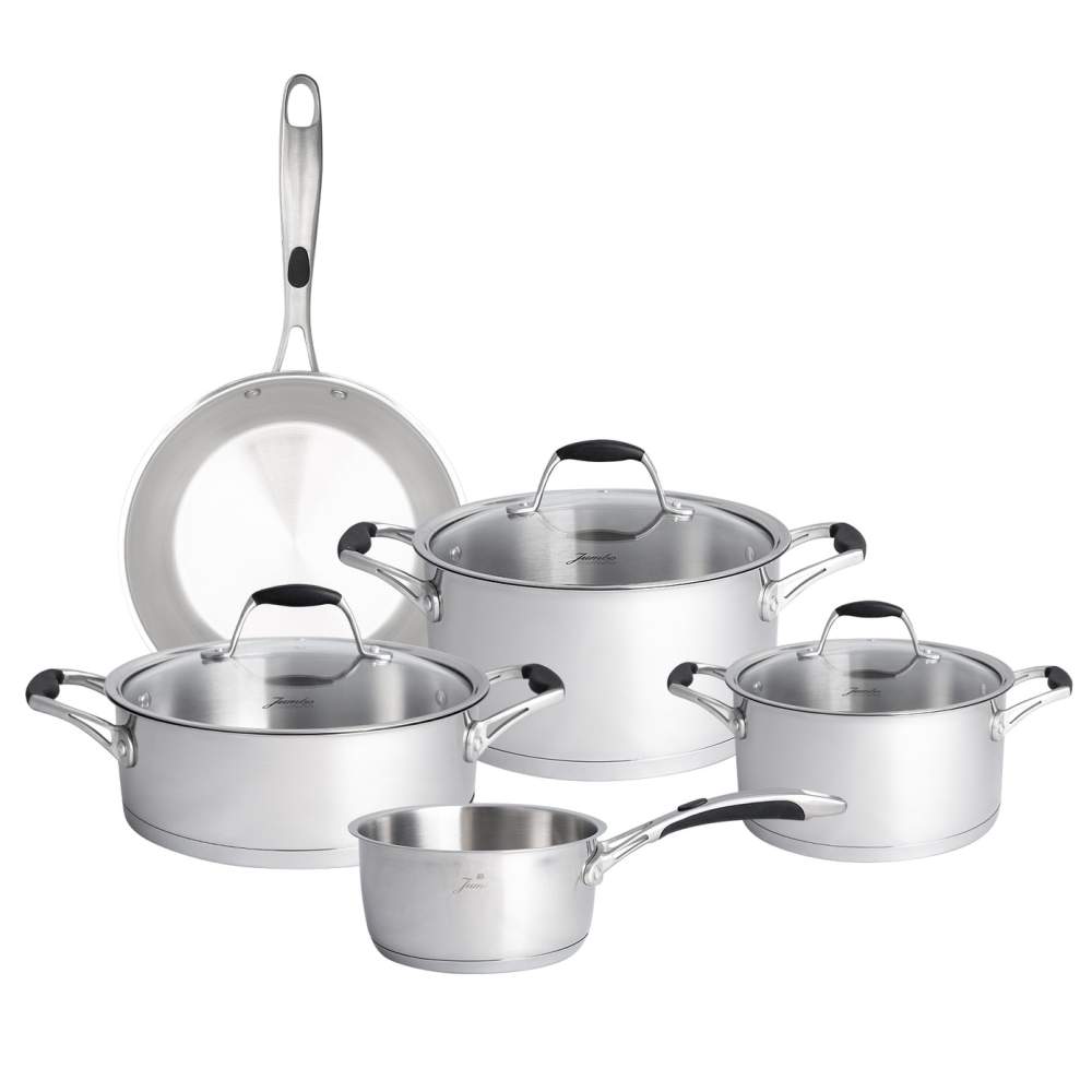 Jumbo Stella Steel 8 Piece Cookware Set