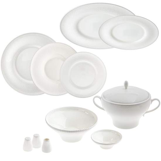 Jumbo Mona 61 Pieces Dinnerware Set for 12 People