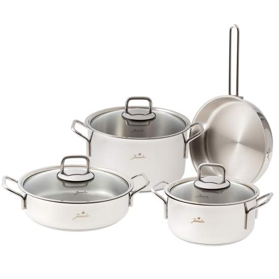 Jumbo Lyon 7 Pieces Steel Cookware Set