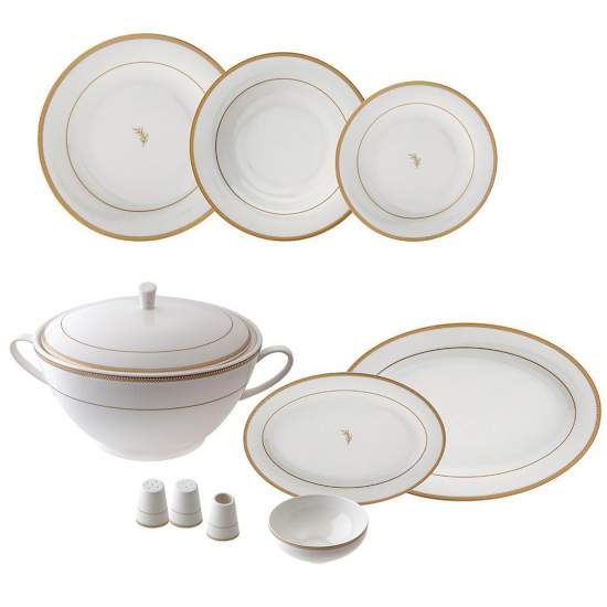 Jumbo Lineda 60 Pieces Dinnerware Set for 12 People