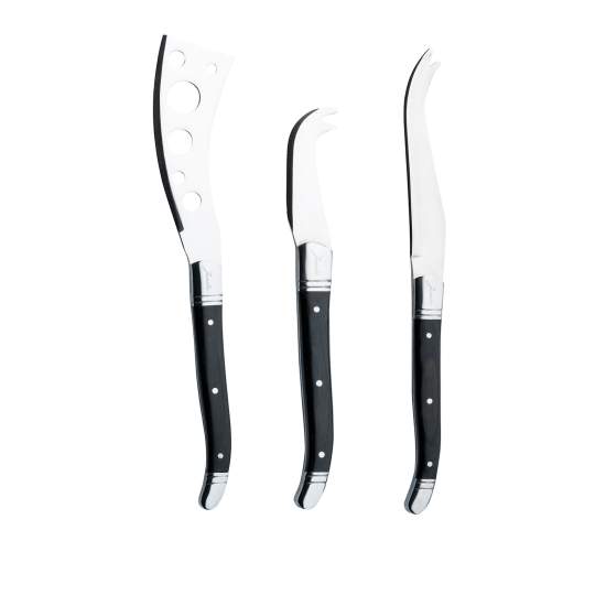 Jumbo Etna Cheese Knife Set Black