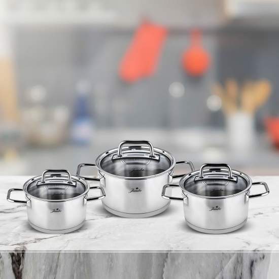 Jumbo Assos Steel 6 Piece Midi Cookware Set