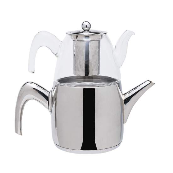 Jumbo 6500 Glass Teapot Full Metal Handle