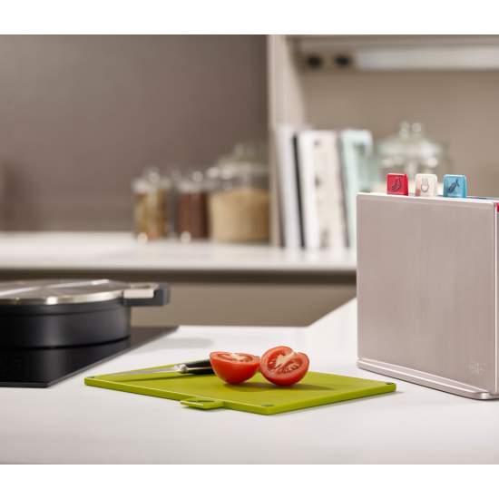 Joseph Joseph Index Cutting Board Set - Silver