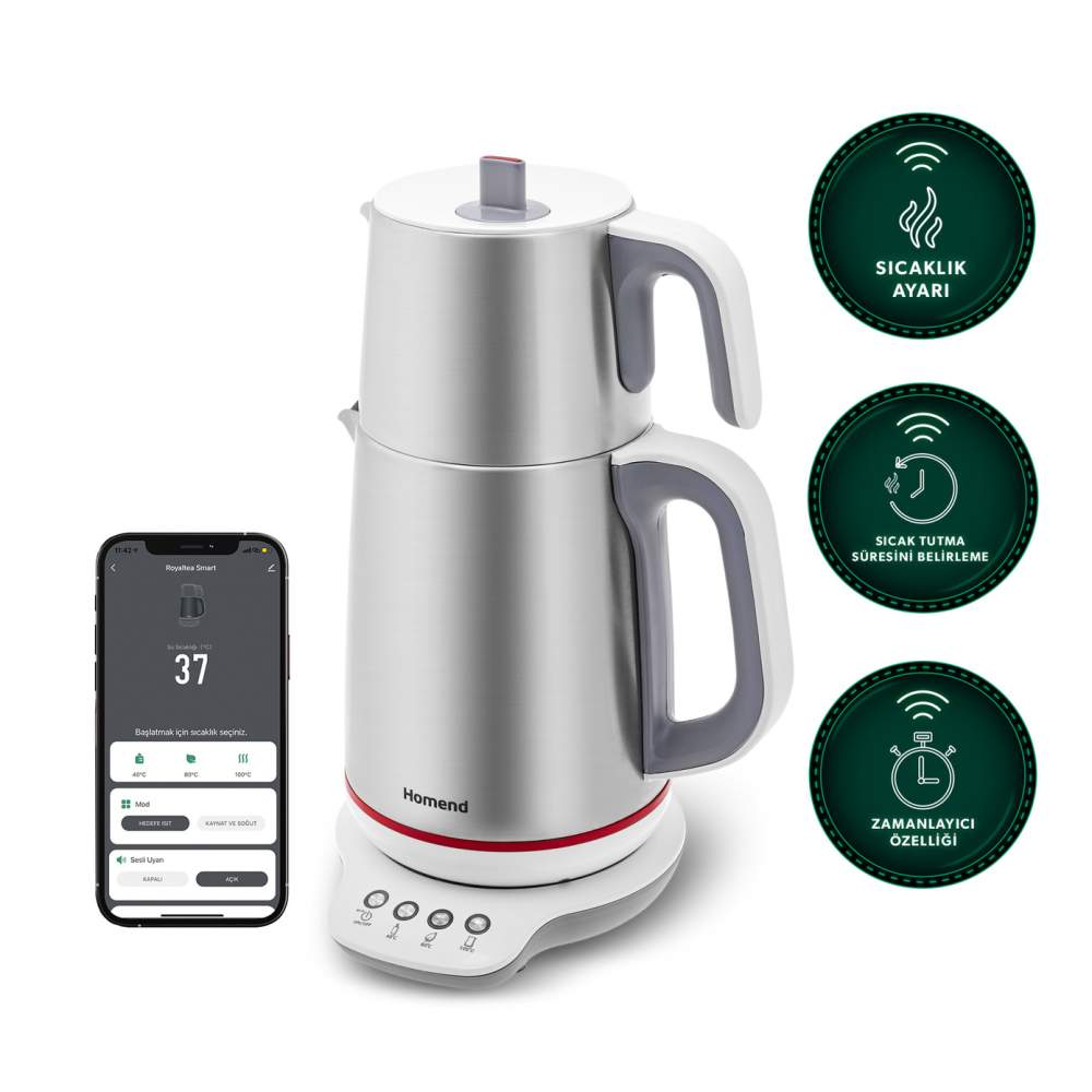 Homend Royaltea Smart 1790H Inox Talking Tea Maker (Wi-Fi)