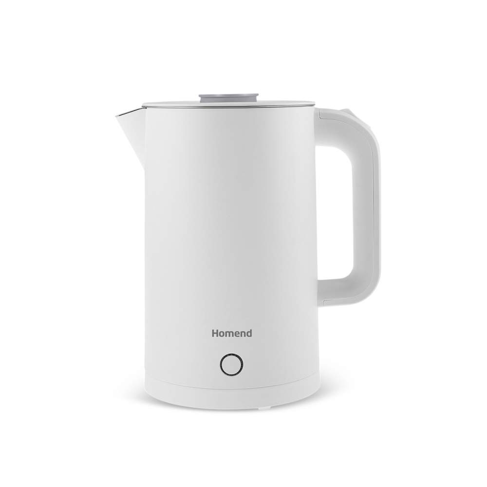 Homend Heathrow Cool Touch 1618H Double Wall Silent XL Kettle Silver
