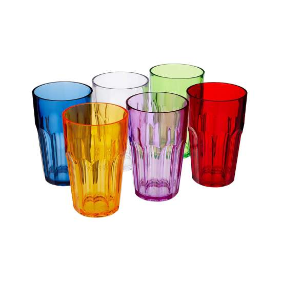 Guzzini Tiffany Set of 6 Colorful Soft Drinks