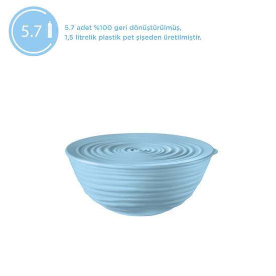 Guzzini Tierra M Salad Bowl with Lid - Blue