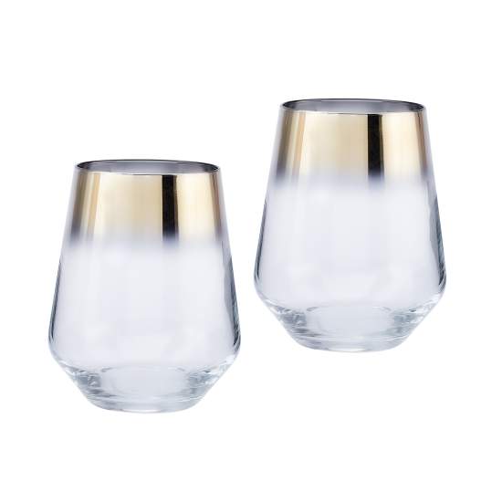 Emsan Venus Set Of 2 Glasses Gold