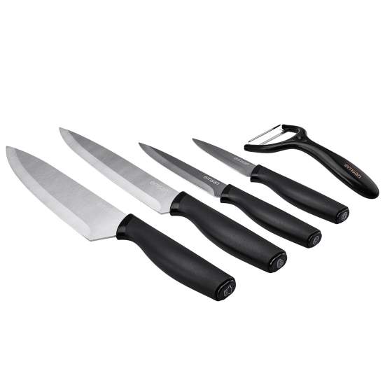 Emsan Logocity 5 Piece Knife Set with Peeler