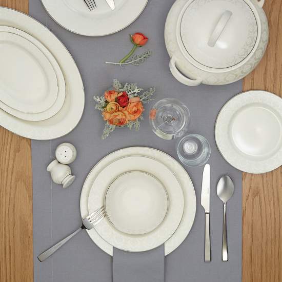 Emsan Hira 60 Pieces 12 Person Porcelain Dinnerware